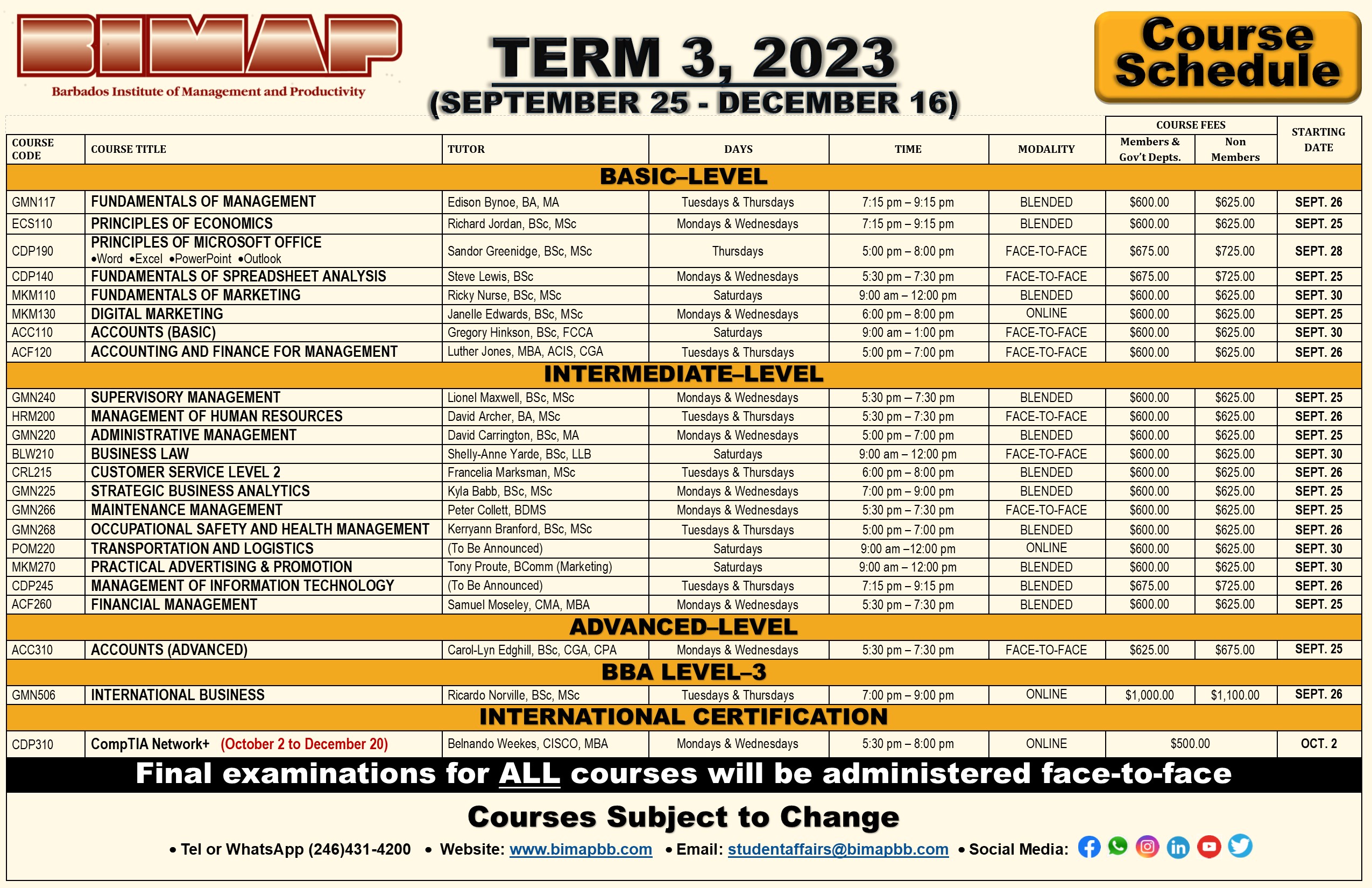 BIMAP e-Learning Environment